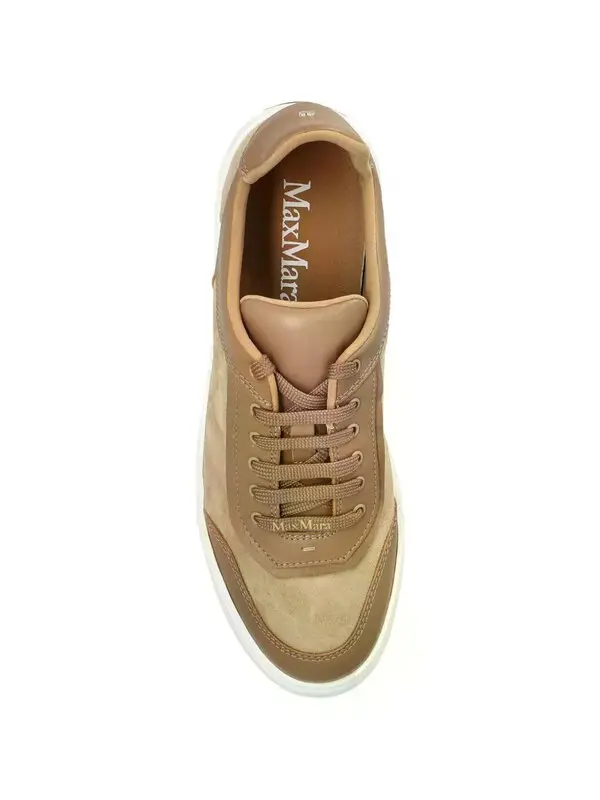 Max Mara Suede Urban Sneakers - Neutrals