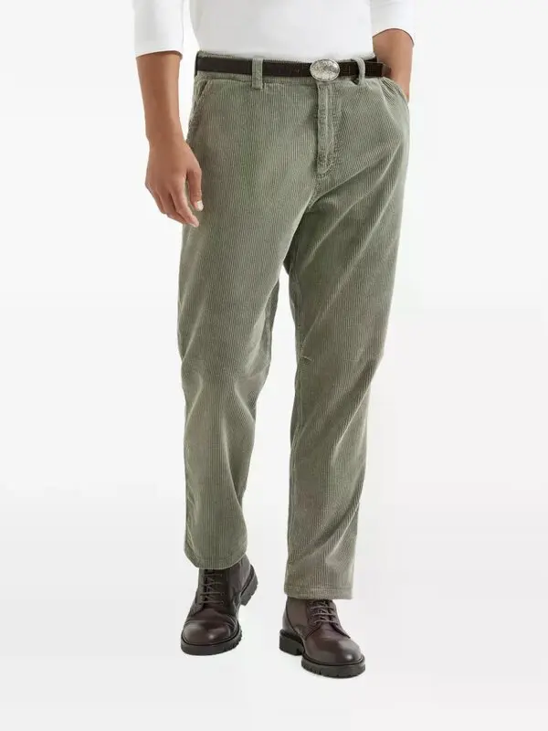Brunello Cucinelli Garment-dyed Corduroy Trousers