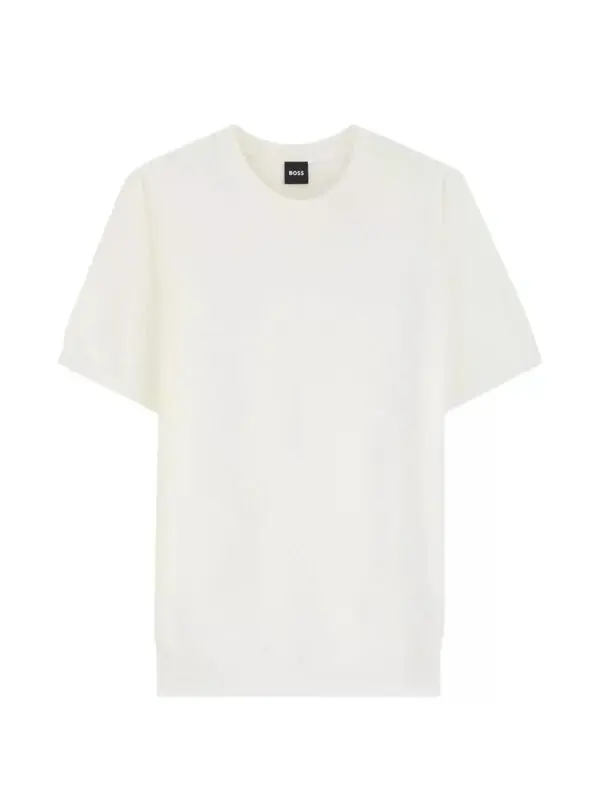 BOSS Waffle-knit Short-sleeve Top