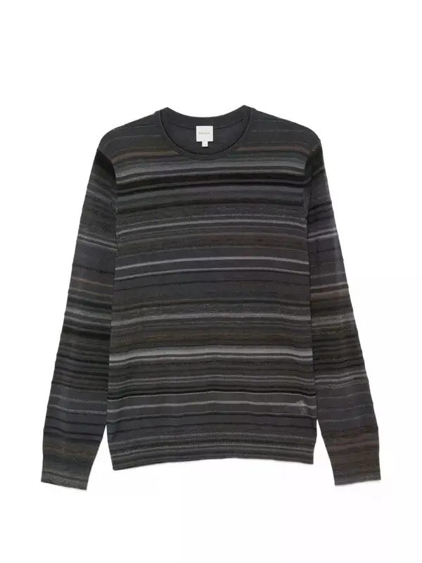 Paul Smith Striped Crew-neck Sweater - Grey