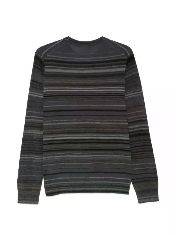 Paul Smith Striped Crew-neck Sweater - Grey