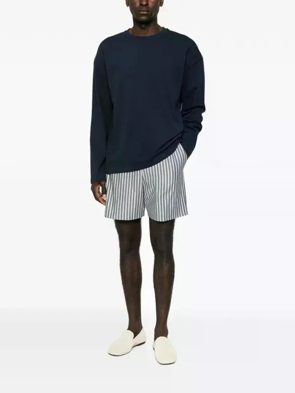 JIL SANDER Logo-embroidered Long-sleeve T-shirt - Blue