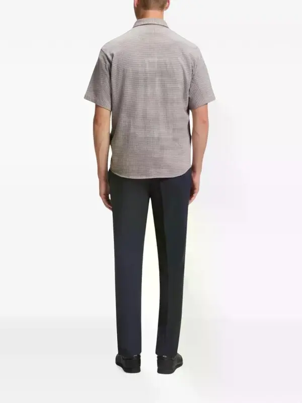 BOSS Check-print Short-sleeve Shirt