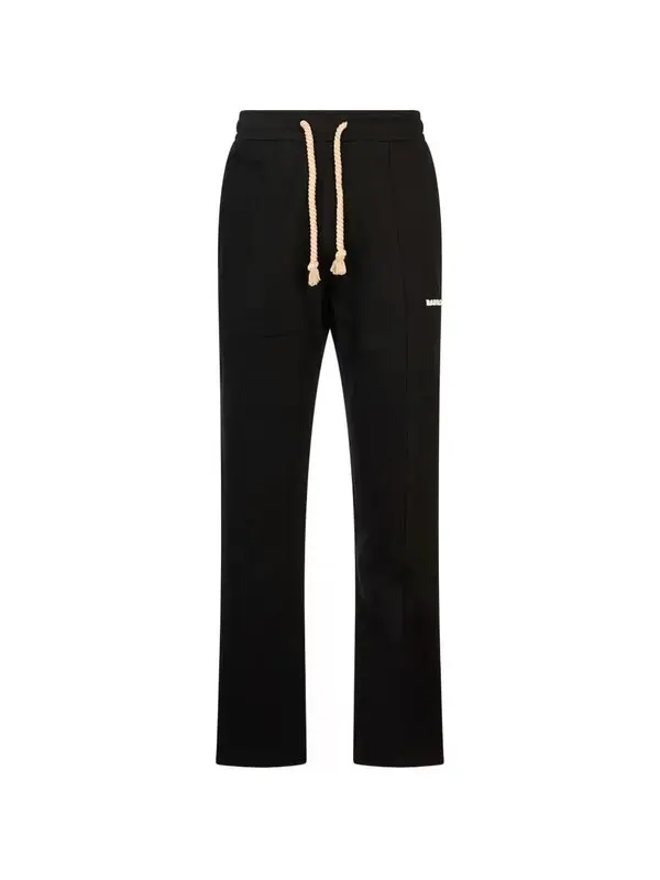 BARROW Logo-print Rope-drawstring Track Pants - Black