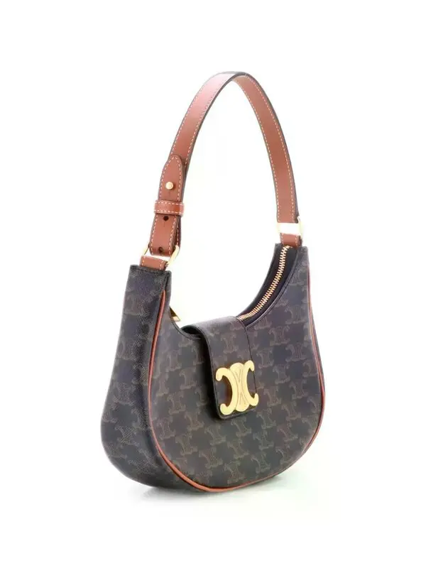 Celine Ava Triomphe Bag Triomphe Coated Canvas Shoulder Bag