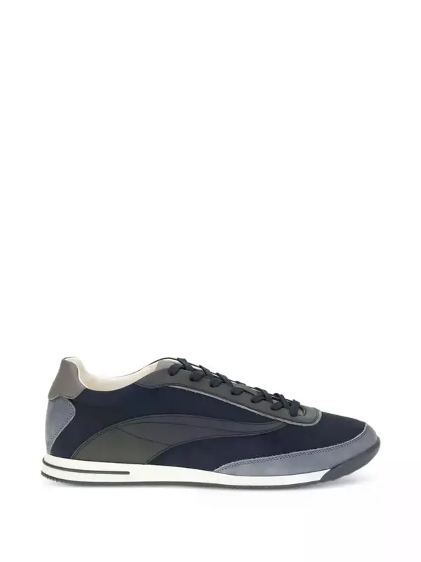 Brunello Cucinelli Techno Fabric And Nubuck Sneakers - Blue