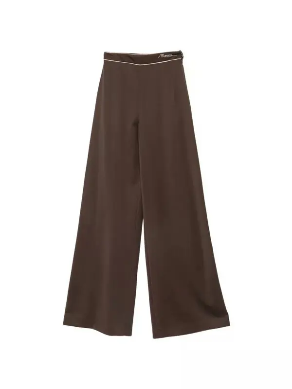 Antonio Marras Logo-embroidered Wide-leg Trousers