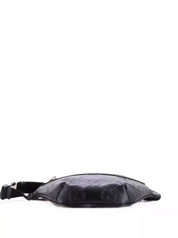 Gucci Gg Embossed Perforated Leather Small Belt Bag