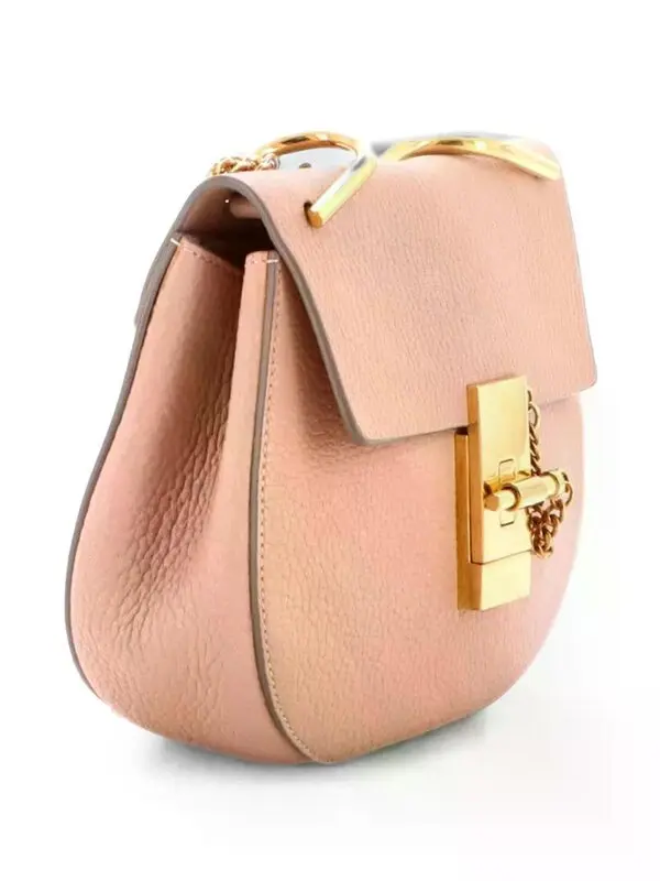 Chloé Drew Leather Small Cross Body Bag - Pink