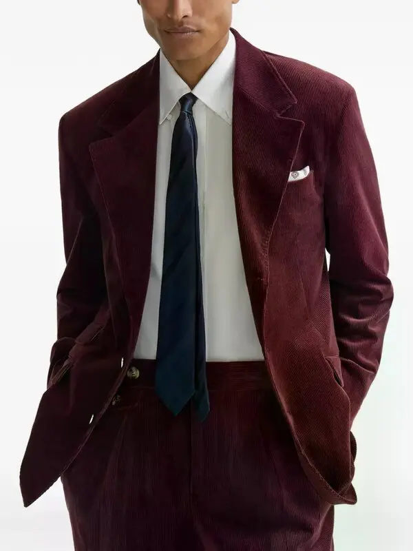 Brunello Cucinelli Comfort Cotton And Cashmere Corduroy Cavallo Tailor Blazer
