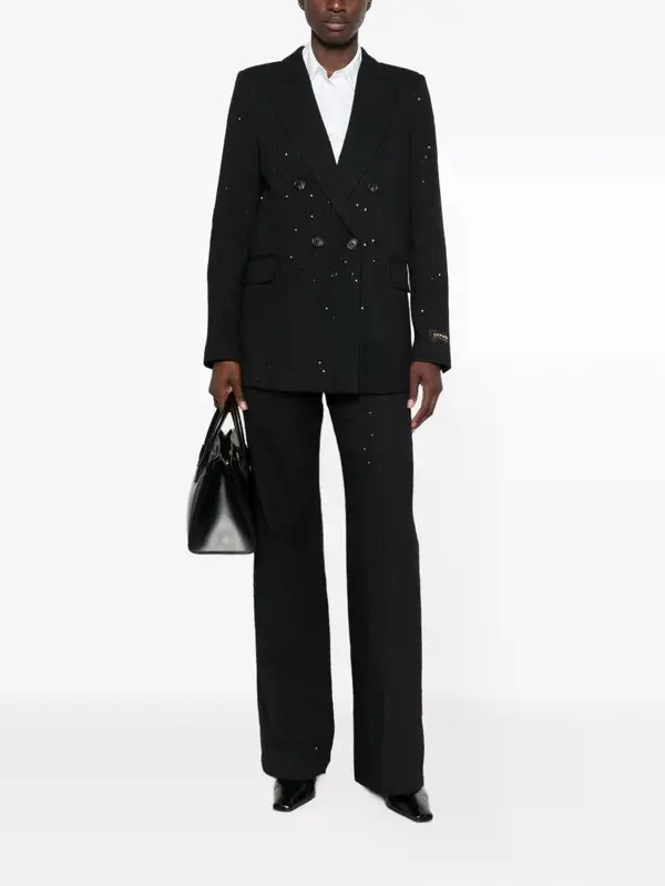 ERMANNO FIRENZE Sequin-embellished Double-breasted Jacket