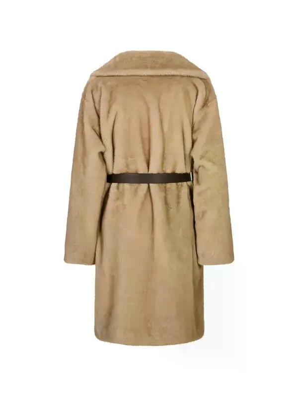 P.a.r.o.s.h Pulse Belted Faux-fur Coat