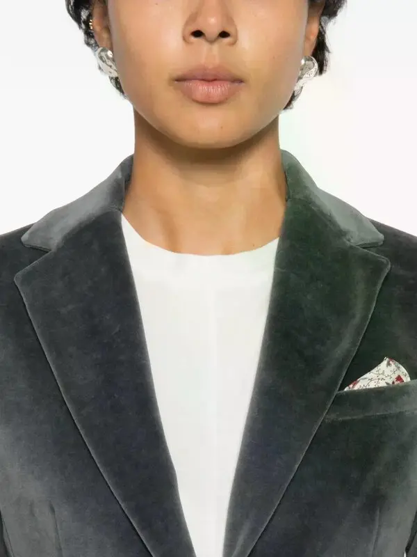 CIRCOLO 1901 Velvet Single-breasted Jacket