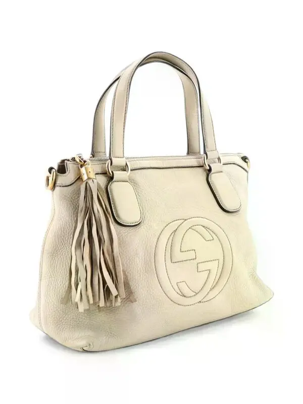 Gucci Soho Convertible Soft Top Handle Bag Leather Satchel