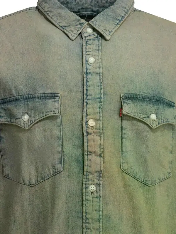LEVI'S Acid-wash Button-down Denim Shirt