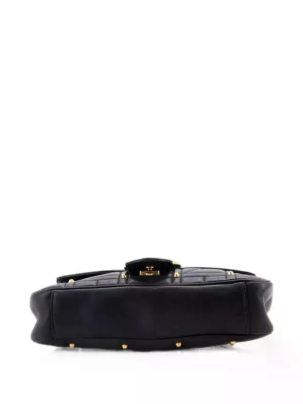 Gucci Gg Marmont Flap Bag Studded Matelasse Leather Medium Shoulder Bag