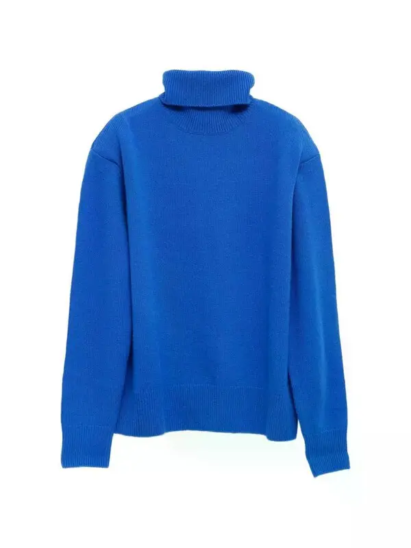 THE FRANKIE SHOP Gala Padded Knit Turtleneck - Blue
