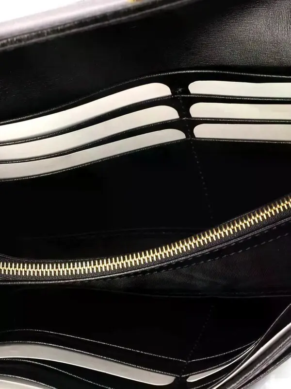 Gucci Jackie 1961 Continental Chain Wallet Leather Crossbody Bag - Black