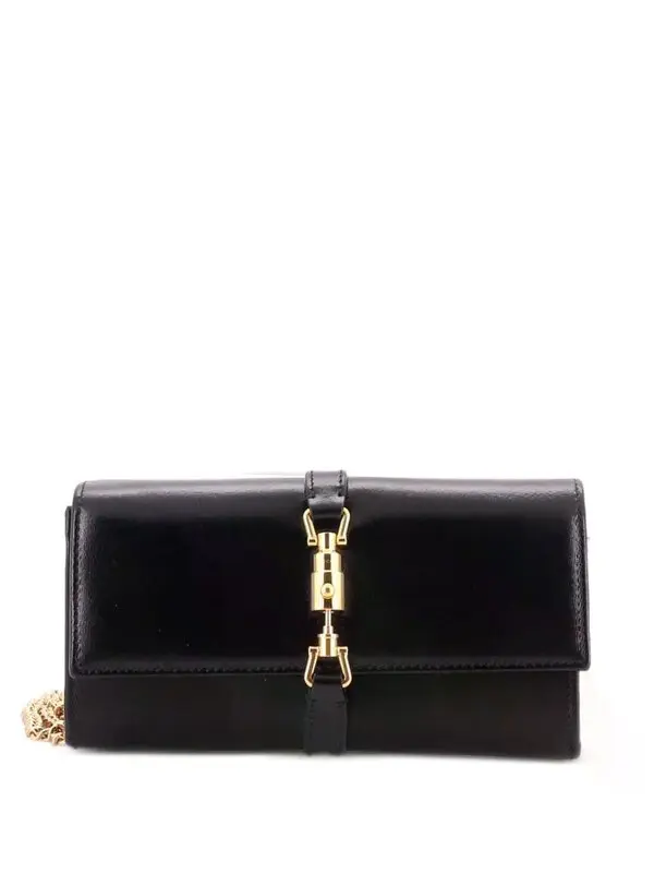Gucci Jackie 1961 Continental Chain Wallet Bag - Black