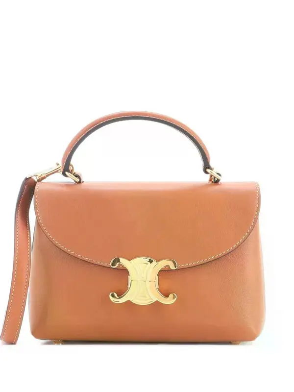 Celine Nino Top Handle Bag Leather Teen Satchel - Brown