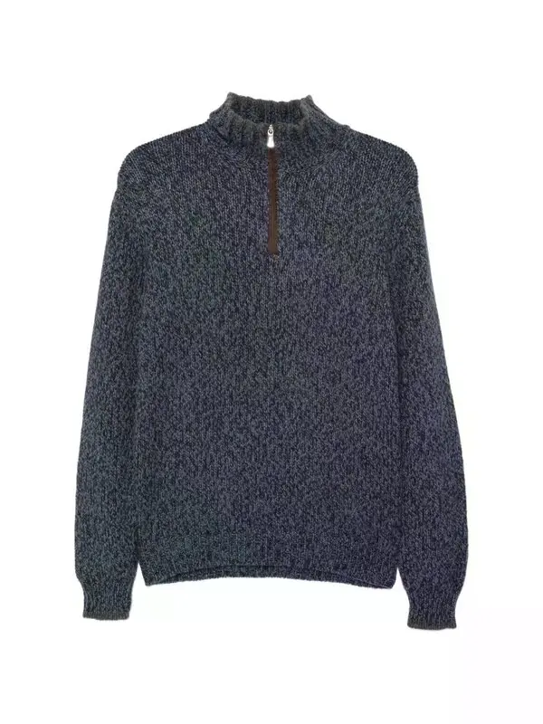 Fedeli Quarter-zip Knit Sweater