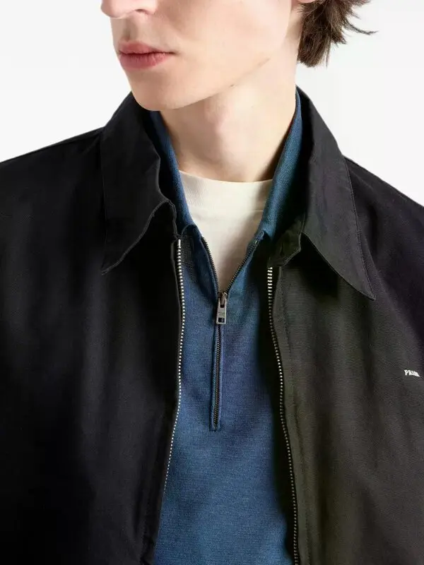 Prada S Ilk And Cotton Polo Shirt