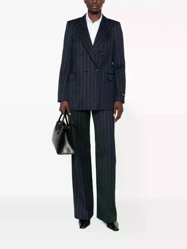 ERMANNO FIRENZE Pinstripe Double-breasted Blazer