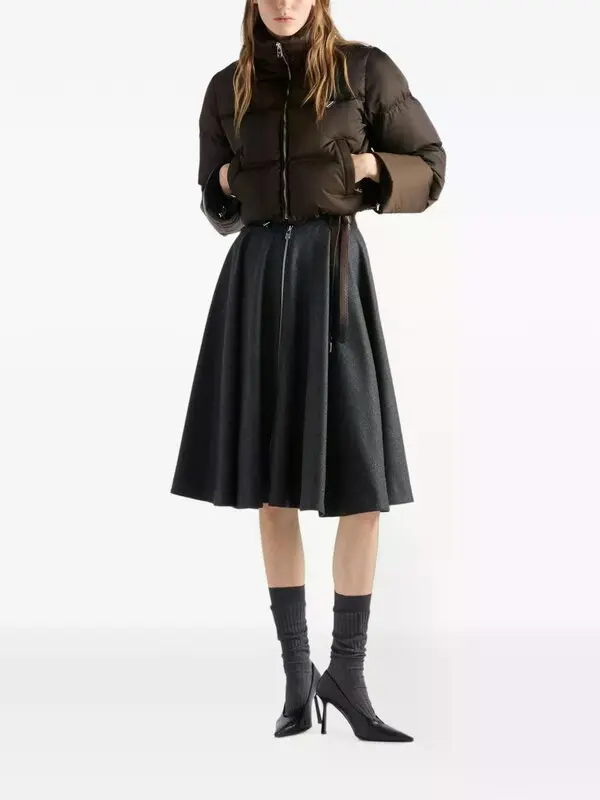 Prada Cropped Re-nylon Down Jacket