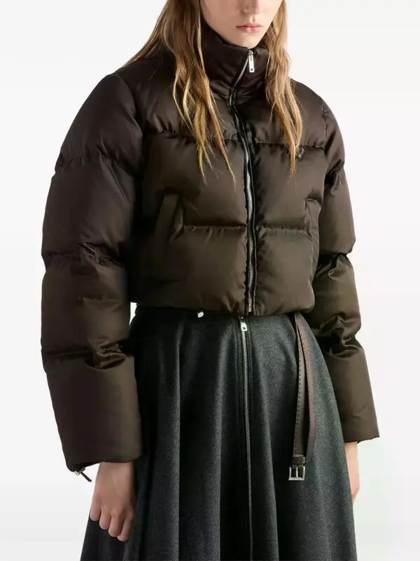 Prada Cropped Re-nylon Down Jacket