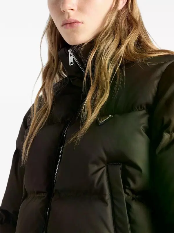 Prada Cropped Re-nylon Down Jacket