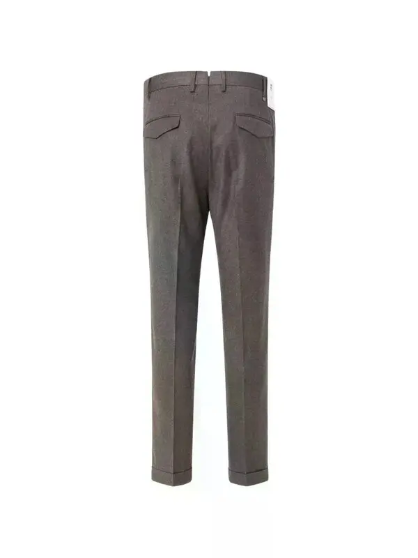 PT TORINO Pressed-crease Turned-up Trousers