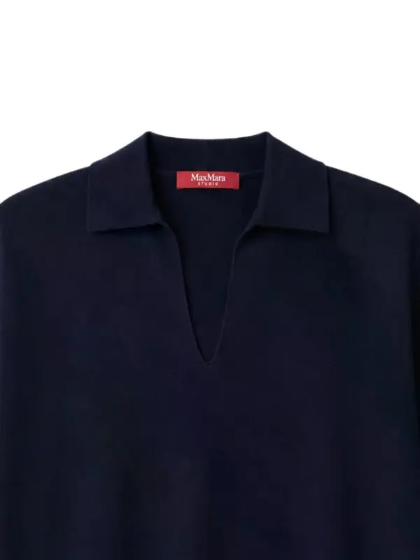Max Mara Spread-collar Short-sleeve T-shirt