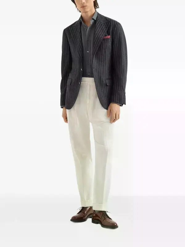 Brunello Cucinelli Chevron Flannel Shirt