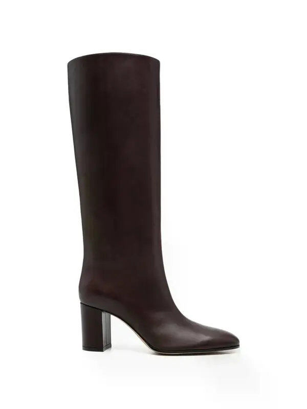 GIANVITO ROSSI Glove Leather Boots - Red