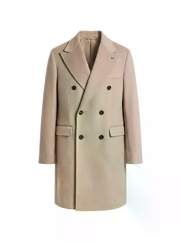 Peserico Double-breasted Peak Lapel Coat