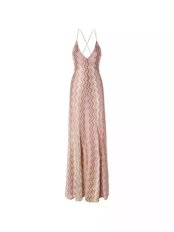 Missoni Snake Motif Long Viscose Dress