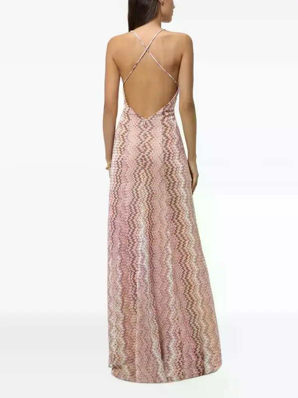 Missoni Snake Motif Long Viscose Dress