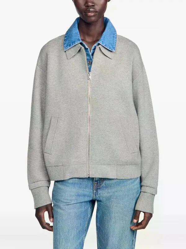 Sandro Zip-up Sweatshirt