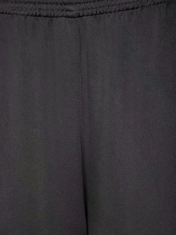 Fabiana Filippi Satin Palazzo Pants - Black