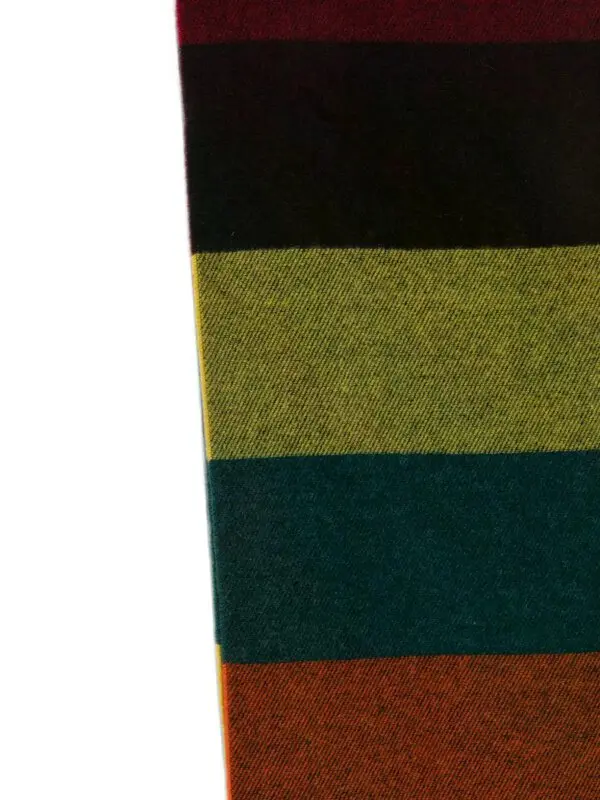 Paul Smith Striped Fringed Scarf