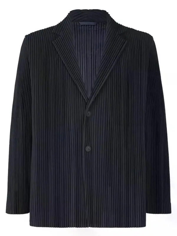 Issey Miyake Pleated Single-breasted Blazer