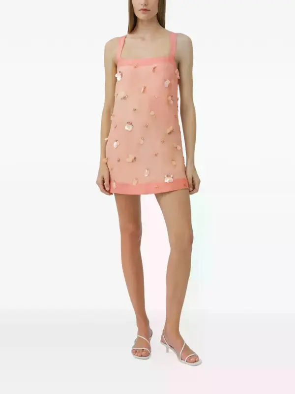 Simkhai Sumi Embellished Organza Mini Dress
