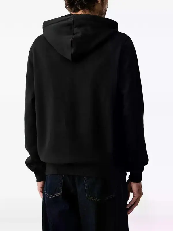 LES DEUX Logo-embroidered Drawstring Hoodie