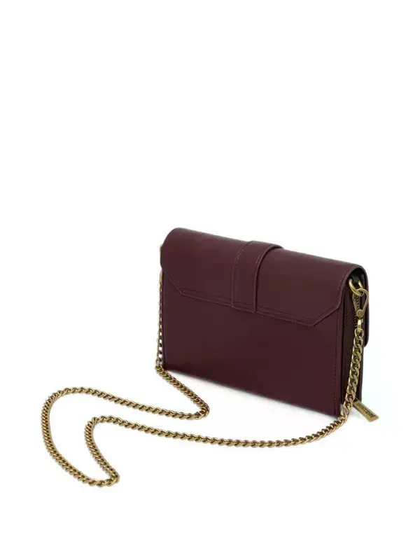 Just Cavalli Snake-plaque Chain-link Clutch Bag - Red