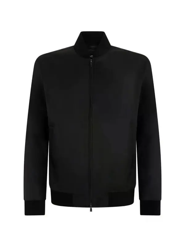 BOSS Zip-up Bomber Jacket - Black
