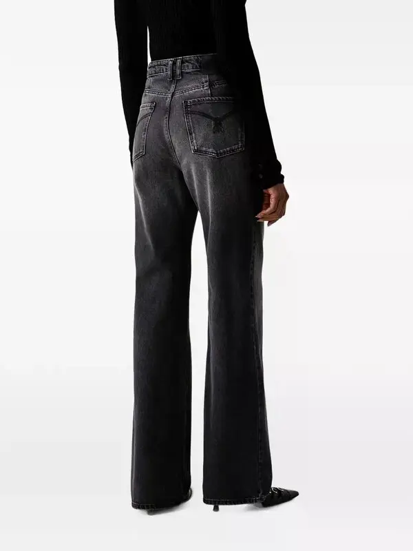Patrizia Pepe Faded Straight-leg Jeans