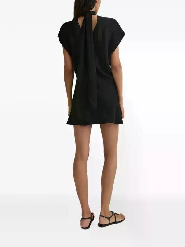 Bondi Born Ardea Tie-neck Mini Dress