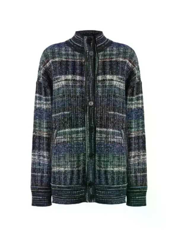 Missoni Oversized Wool-blend Check Cardigan