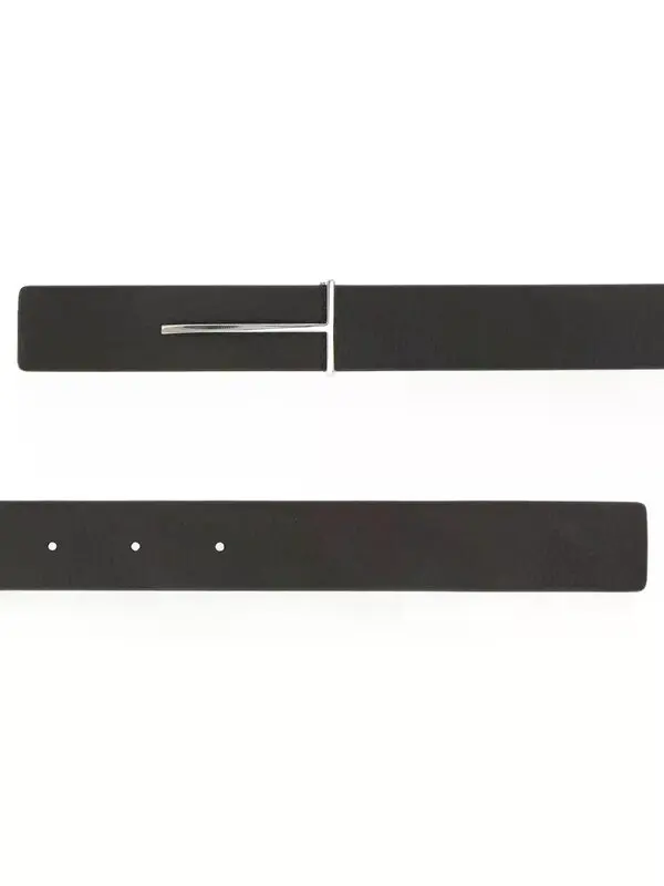 TOM FORD T-logo Leather Belt
