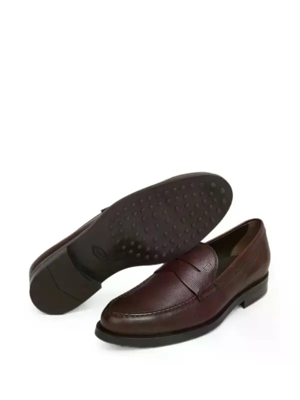 TOD'S Grainy Leather Gommino Loafers